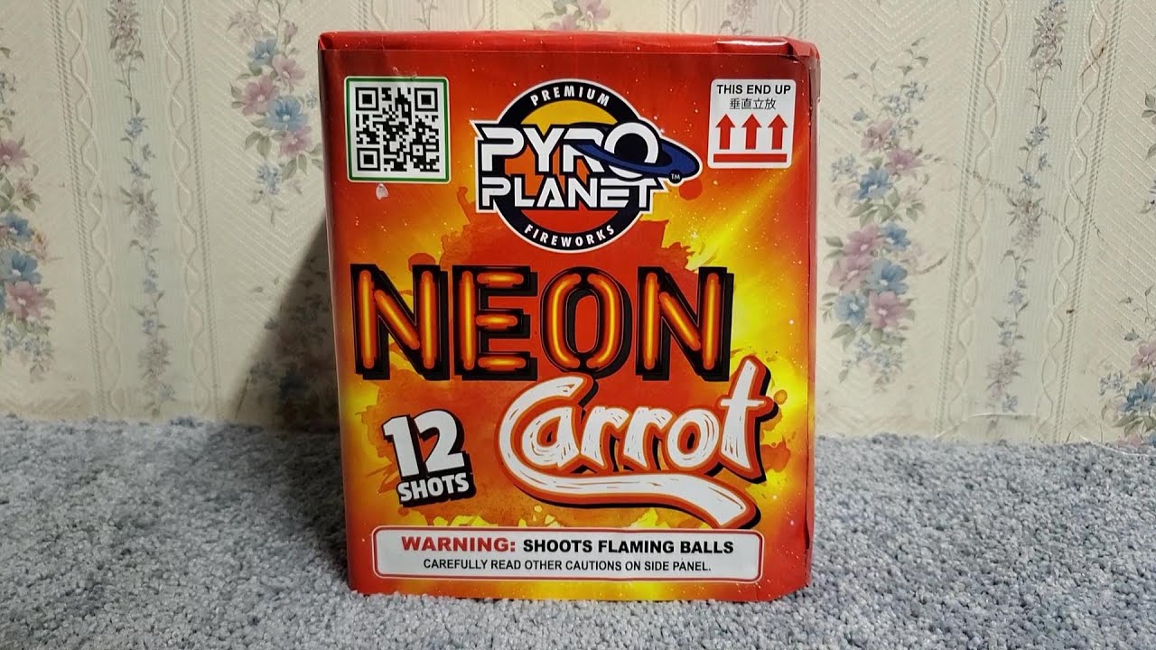 Fireworks Demo (200 Gram Cake) - Neon Carrot (Pyro Planet) - YouTube