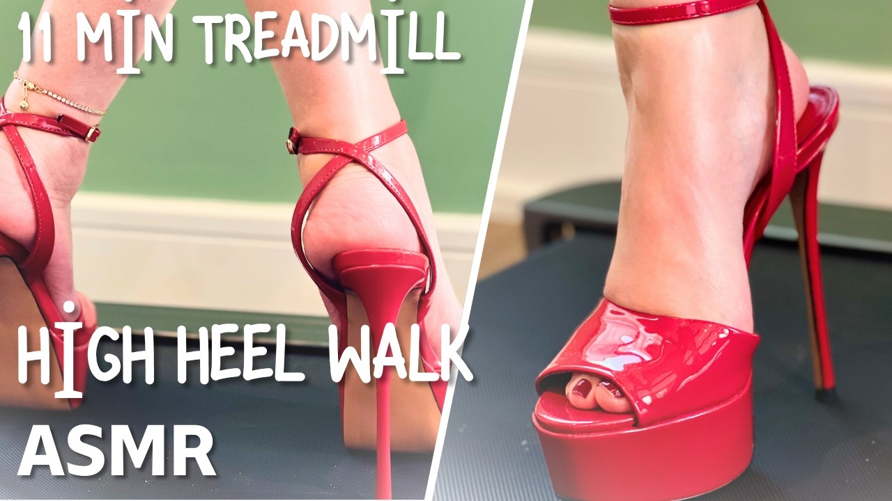 Can I even walk in these? 👠 6-Inch Stiletto Treadmill Challenge - YouTube