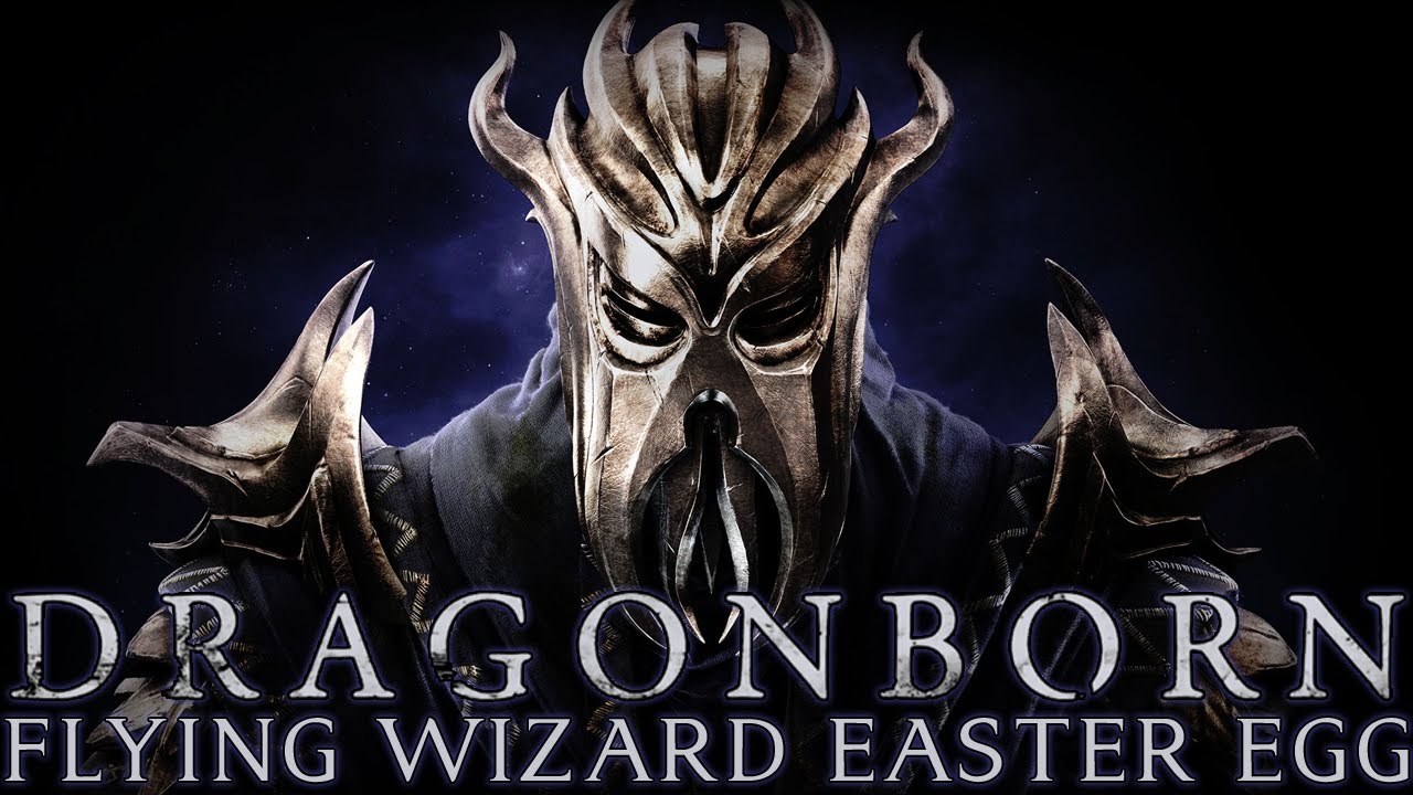 Skyrim Dragonborn - Flying Wizard Easter Egg - YouTube