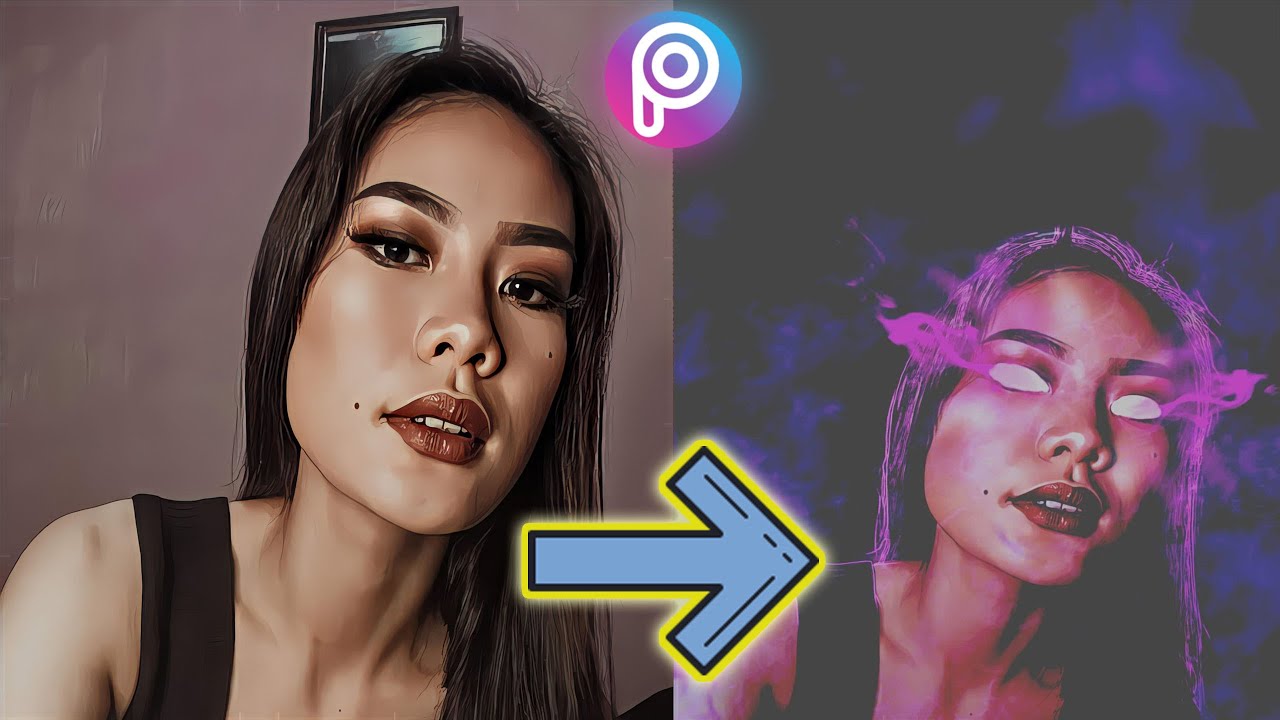 GLOWING EYE/SMOKE EFFECT [PICSART TUTORIAL] | JEFF TV-PH - YouTube