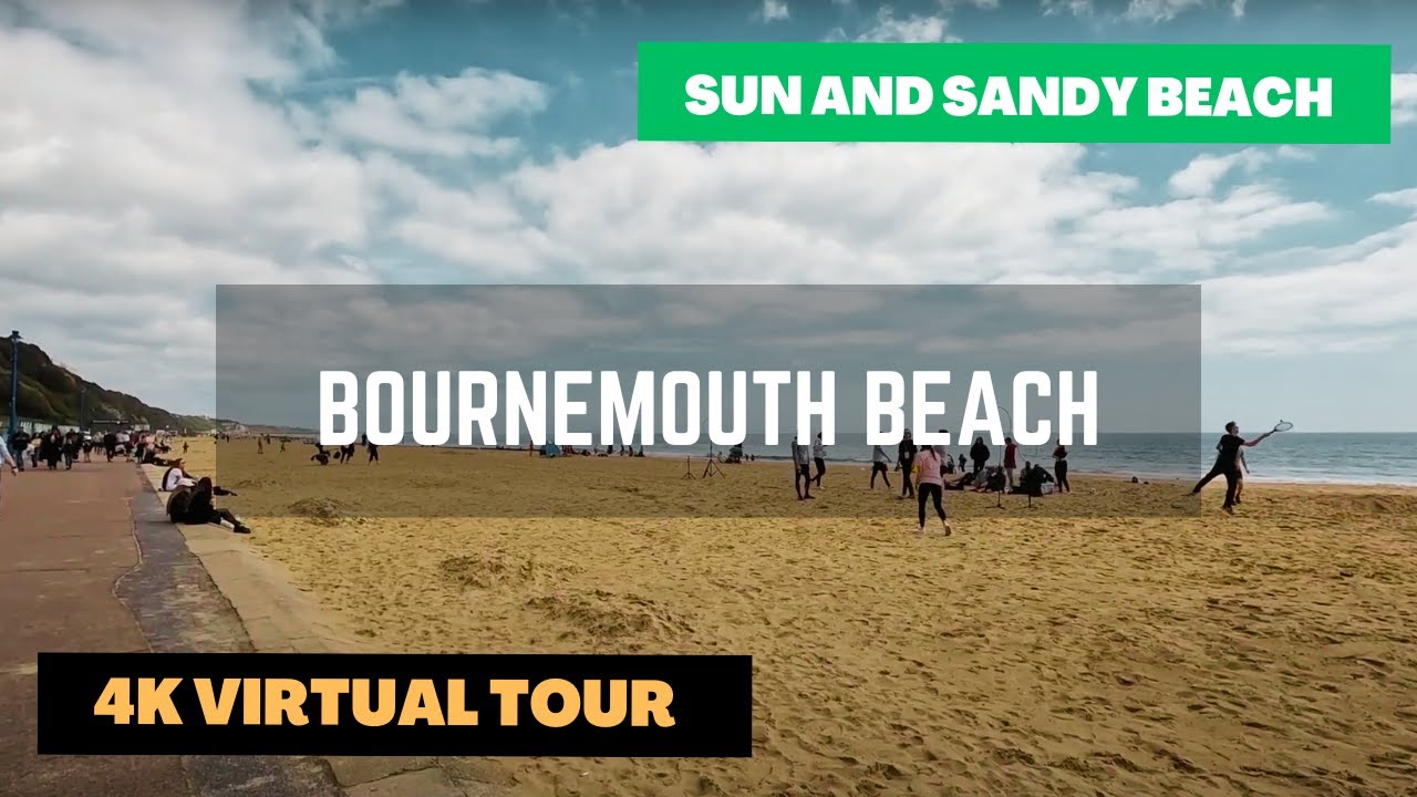 Exploring Bournemouth's sandy beachside (Virtual Tour) #travel - YouTube