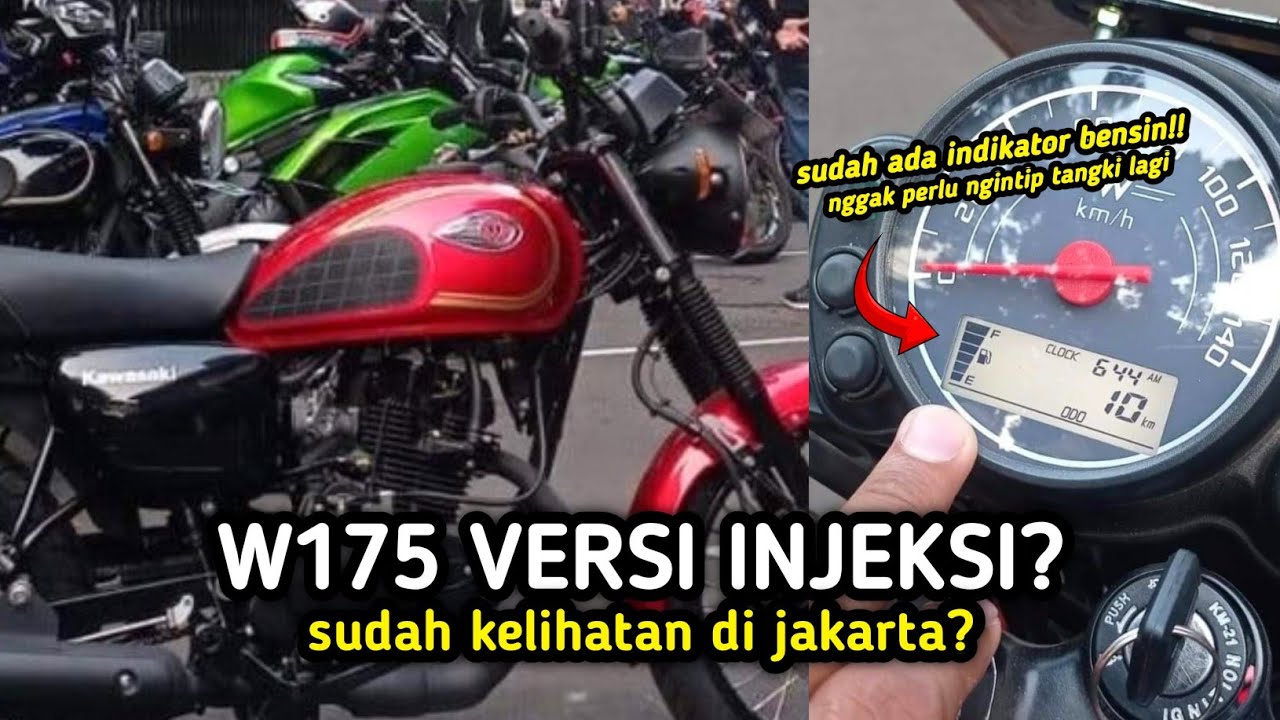 BAKAL RILIS? KAWASAKI W175 INJEKSI SUDAH TERLIHAT DI JAKARTA!! SPEKNYA ...