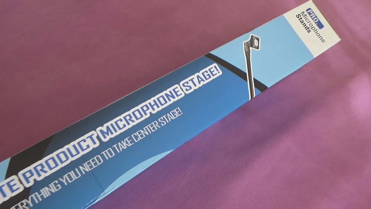 First Rate Product Microphone Stage Stand Unboxing and Test - YouTube