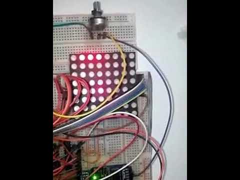 Arduino Ping pong with 8*8 Dot matrix & Max7219 - YouTube
