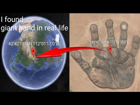 I found giant hand in real life in #googlemap #googleearth - YouTube