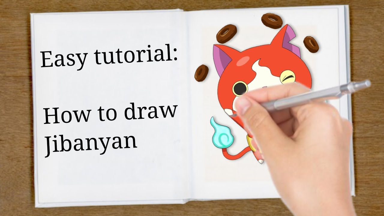 Easy tutorial: How to draw Jibanyan - YouTube