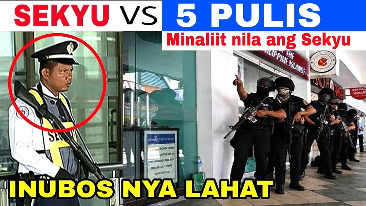 ISANG SECURITY GUARD LABAN SA 5 MGA PULIS | INUBOS NYA LAHAT | BPI BANK ...
