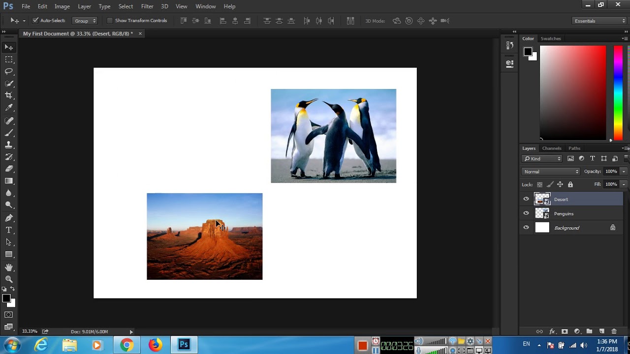 Move Tool Adobe Photoshop Cc Tutorials Youtube