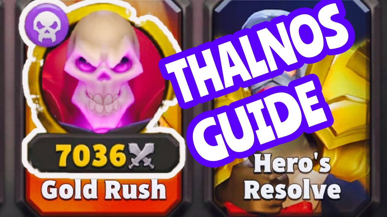 Thalnos PVP Guide to 7K Hero's Resolve Gold Rush Warcraft Rumble - YouTube