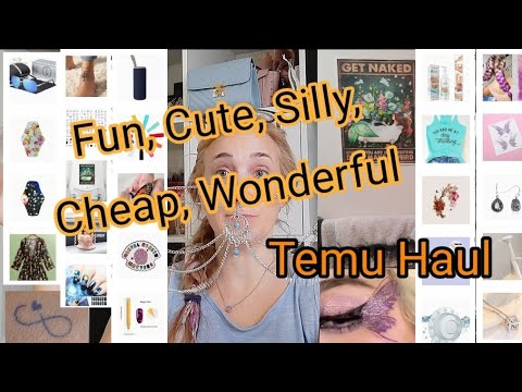 Fun Cute Silly Cheap Amazing Temu items haul - YouTube