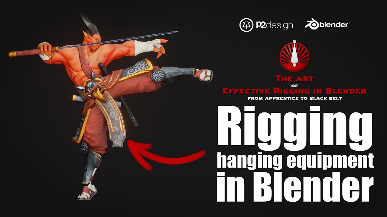 Rigging hanging equipment in Blender - YouTube