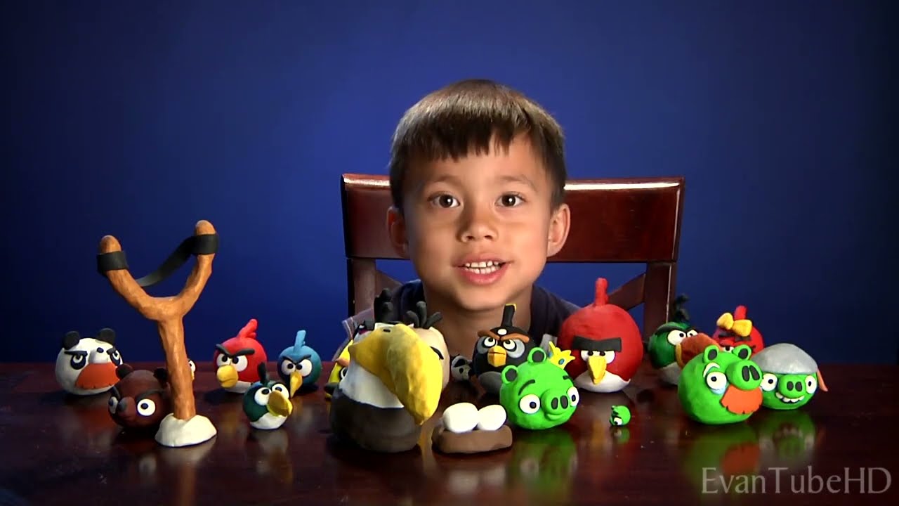 Angry Birds Clay Figures - The Original Sculpey Clay Models - YouTube