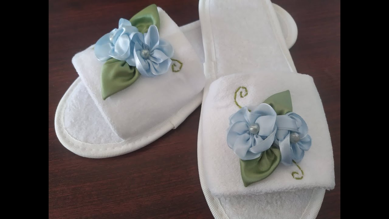 Astonishing Simple Decoration for Soft Rib Slippers - YouTube