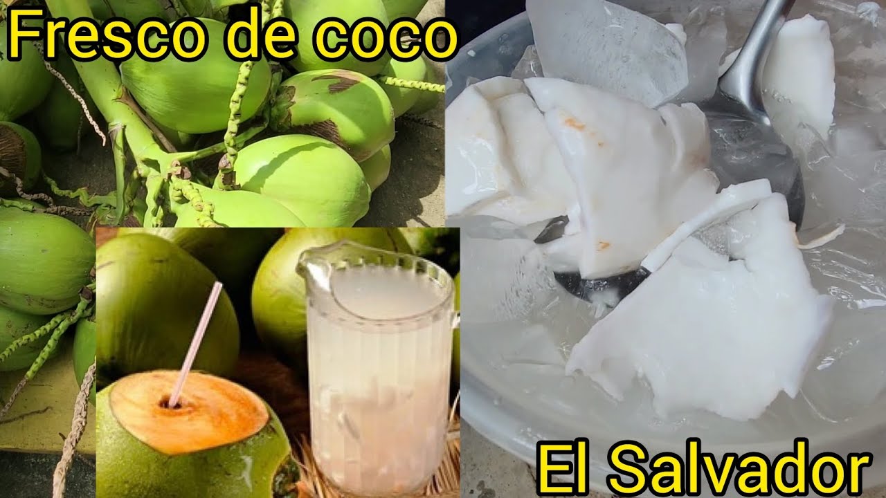 HACIENDO FRESCO DE COCO.. la fruta que todos decean para esta calor ...