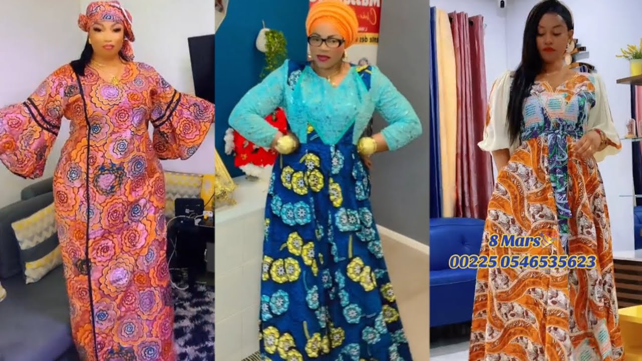LES DERNIÈRES TOP-MODÈLE ROBES TRÈS SUBLIMES EN WAX PAGNE AFRICAINE ...
