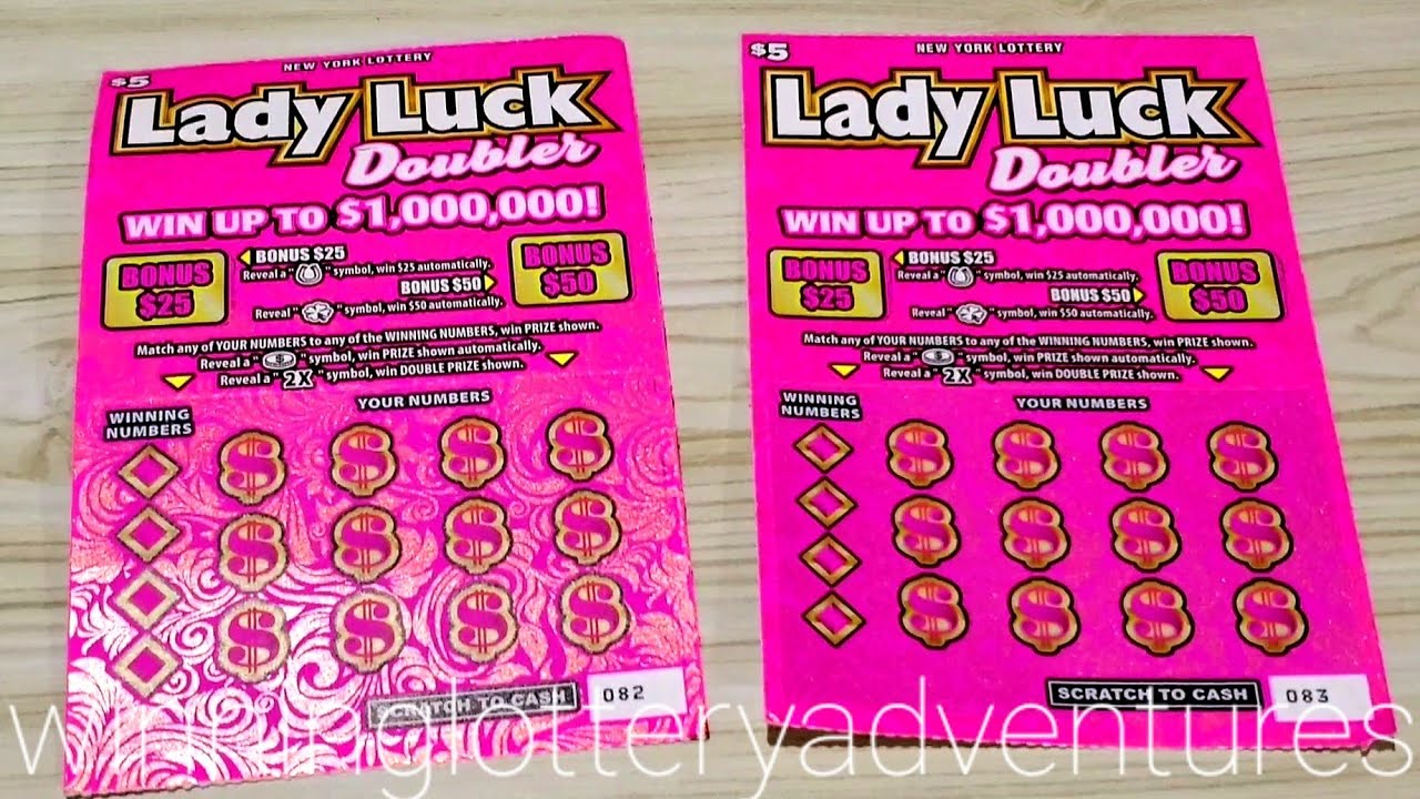 LADY LUCK DOUBLER $5 NY LOTTERY SCRATCH (Set of 2) - YouTube