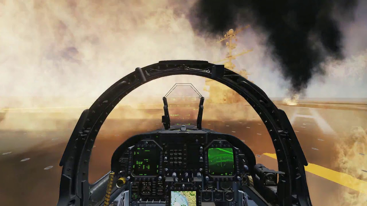 DCS F18 JSOW sink carrier stennis then land on it - YouTube