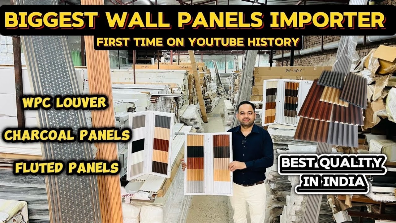 Pvc Wall Panels, WPC Louvers e.t.c || First Time In India || Biggest ...