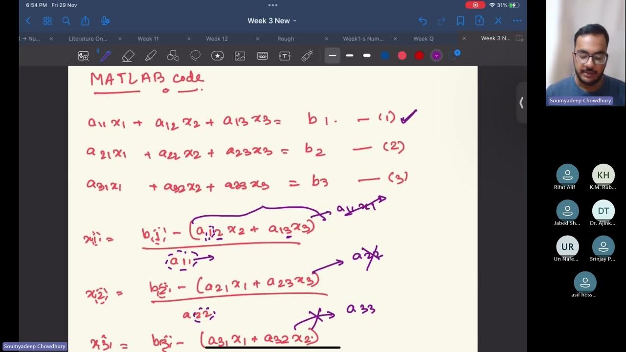 Week 4 | Introduction to Numerical Methods using MATLAB | - YouTube