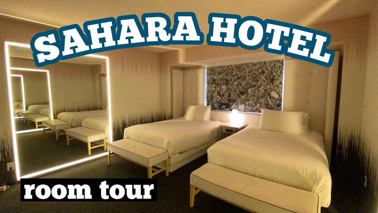 SAHARA Hotel Las Vegas Room Tour July 2021 | Marra Tower - YouTube