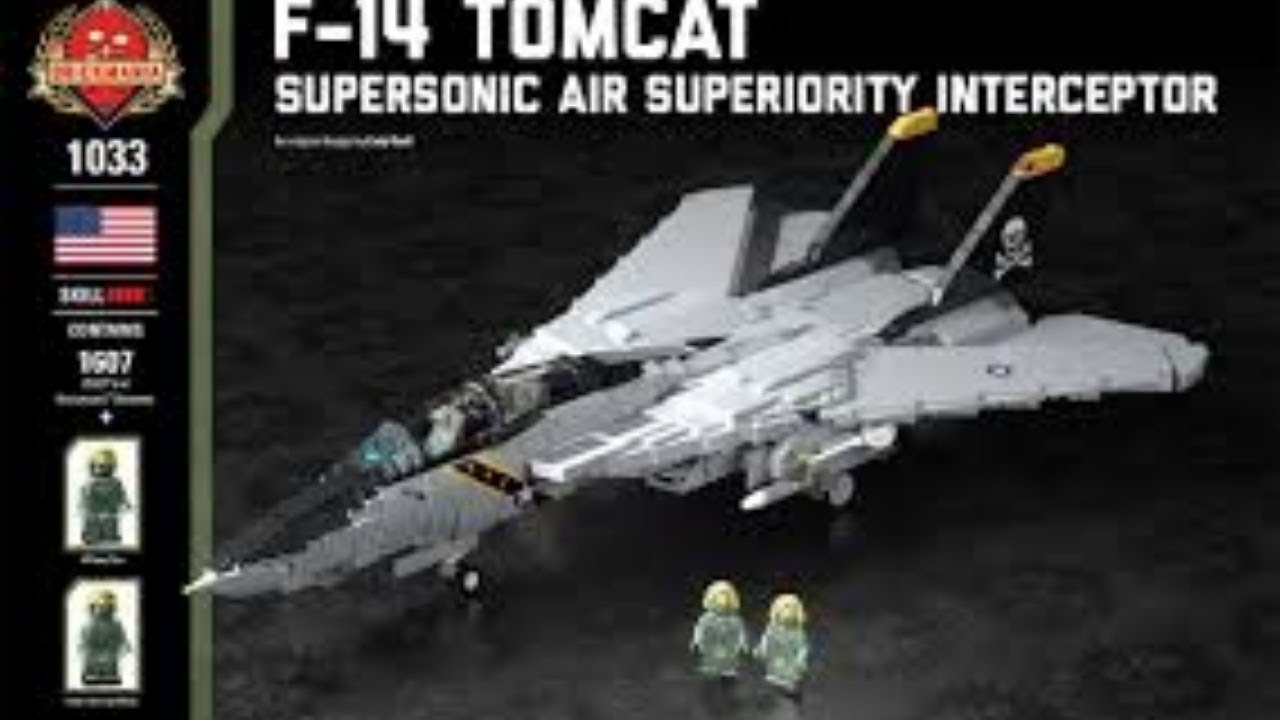 LIVE Build Pt 2 F-14 Tomcat from Brickmania - YouTube