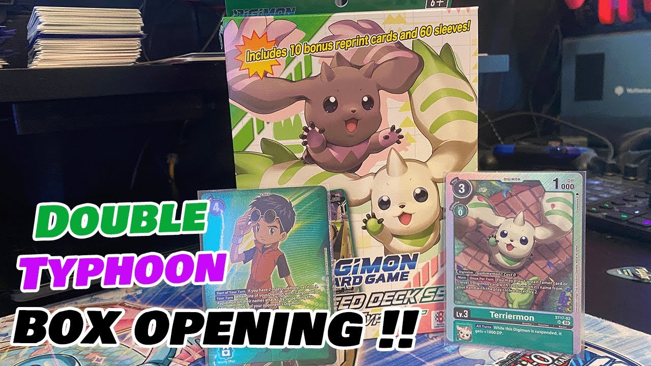 Digimon ST 17: Double Typhoon Deck Opening! - YouTube