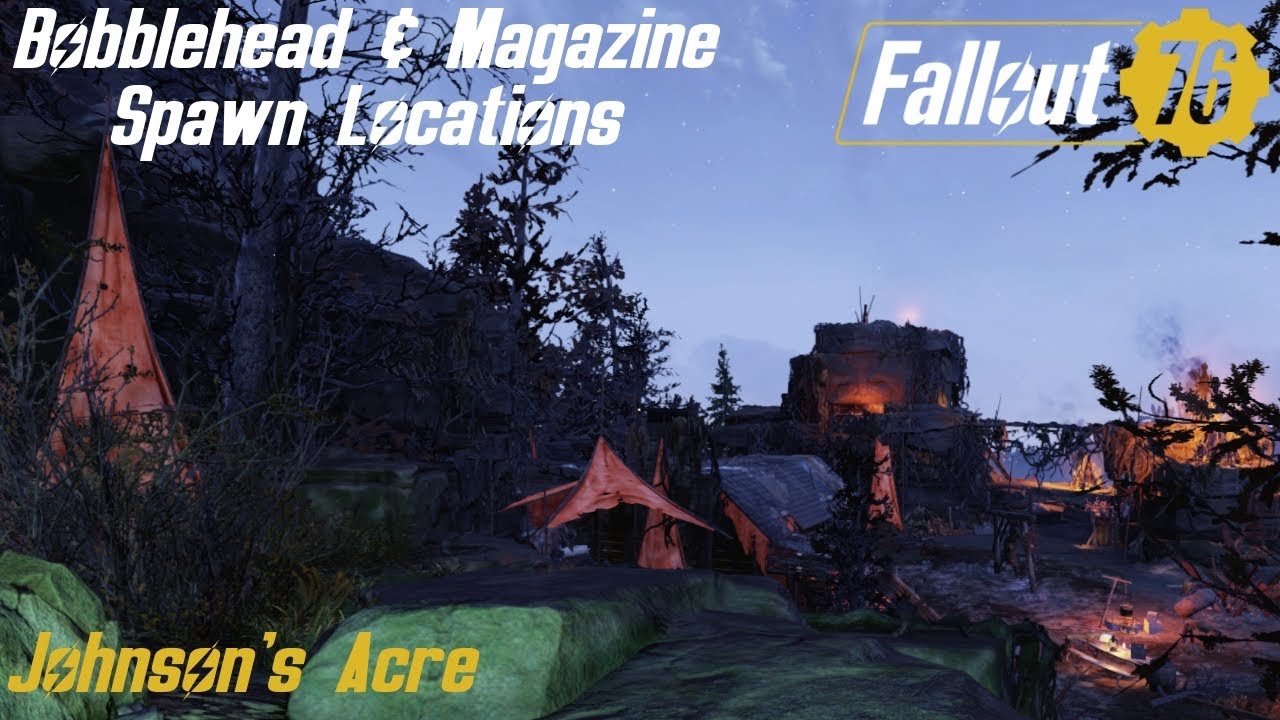 Fallout 76 Bobblehead & Magazine Spawn Locations - Johnson’s Acre - YouTube