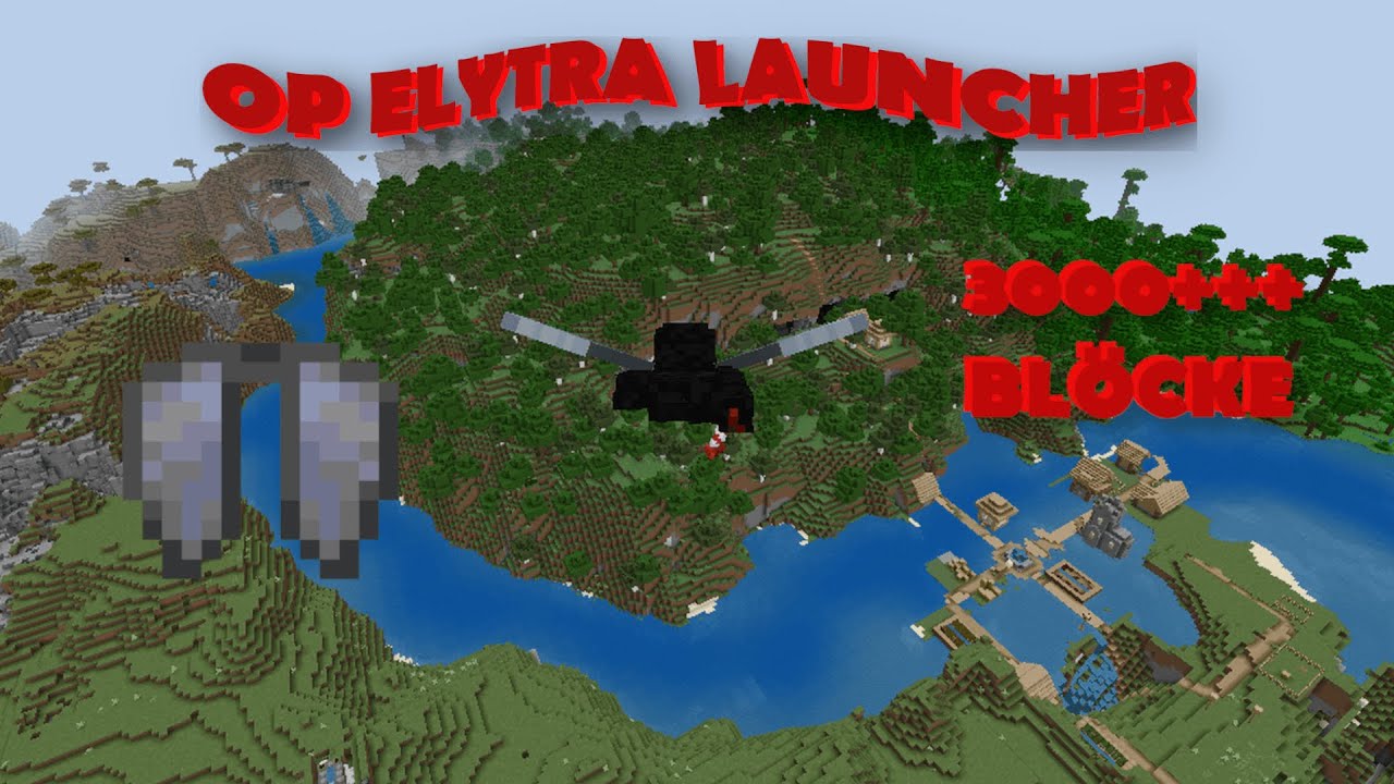 Elytra Launcher Bedrock Edition - YouTube