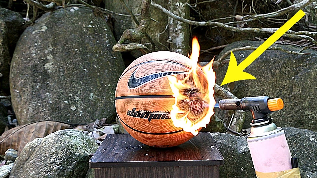 BASKETBALL VS GAS TORCH - YouTube