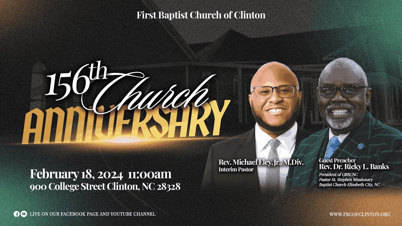 156th Church Anniversary | Rev. Dr. Ricky L. Banks - YouTube