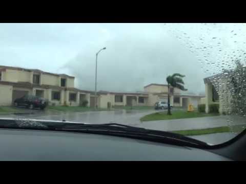 Wave crashing over house - YouTube