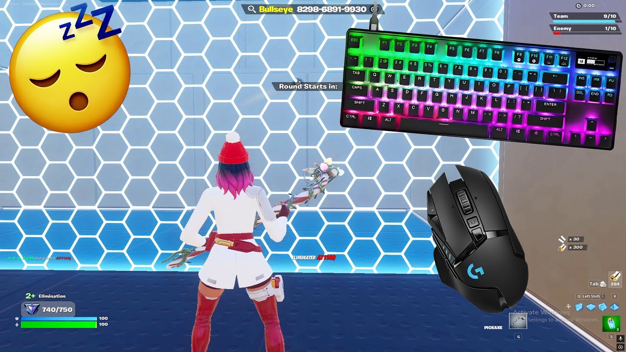 Logitech G502 Hero ASMR 😴Piece Control 1v1 🏆 Satisfying Keyboard ...