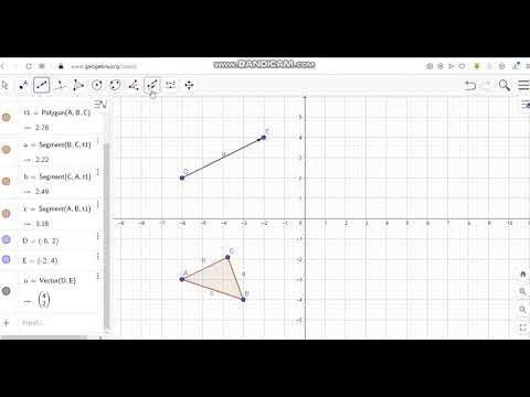 Kako koristiti geogebru za pokazivanje translacije - YouTube