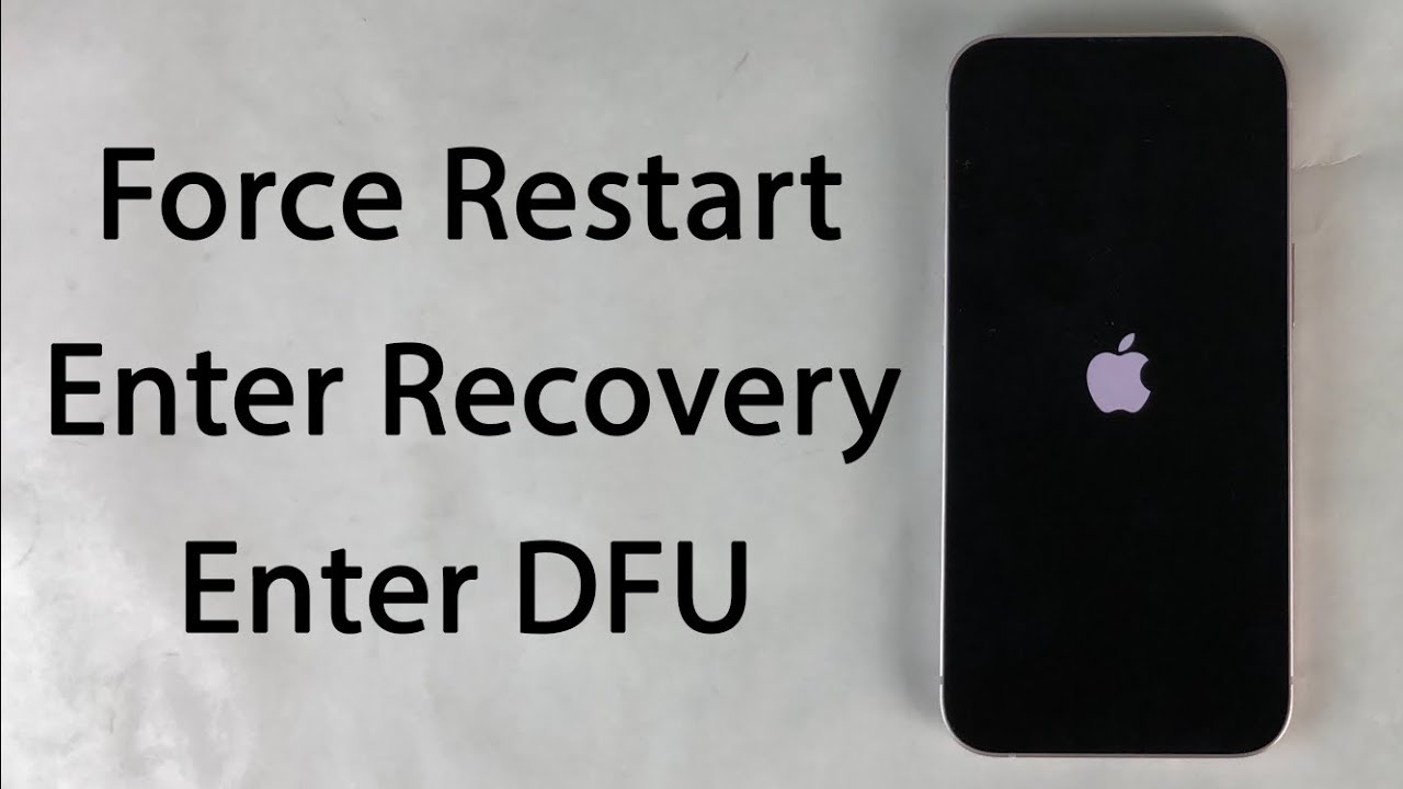 How To Force Restart, Enter Recovery & DFU Mode on iPhone 13 - YouTube