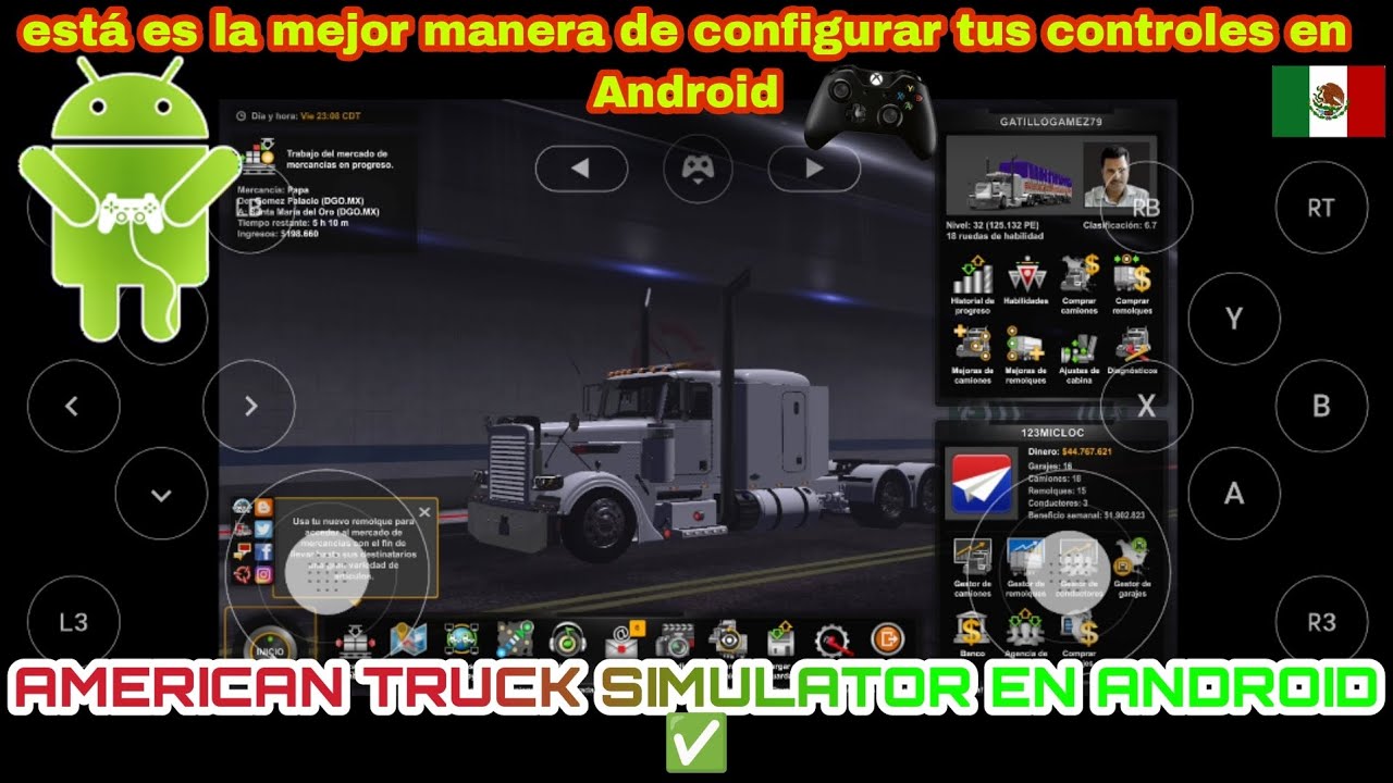 Cómo Configurar Controles En Américan Truck Simulator en android| está ...
