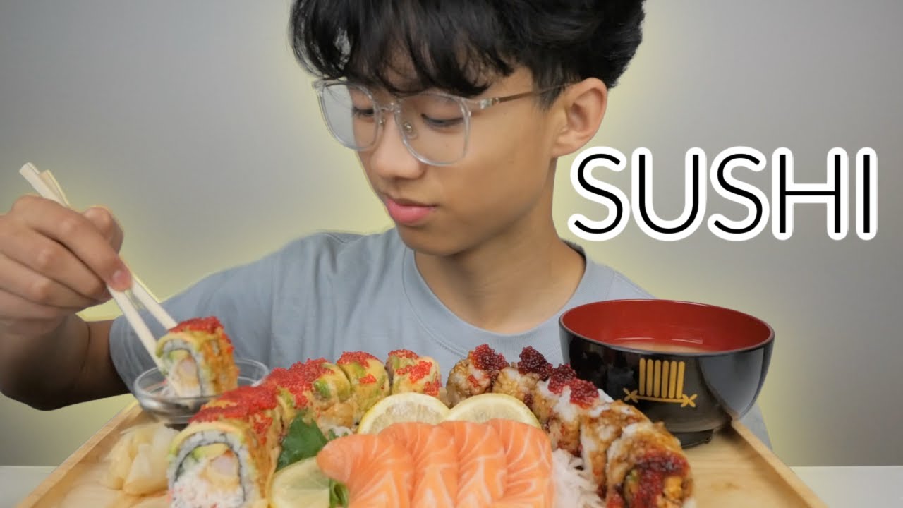 SUSHI *Canada Roll and Deluxe Spicy Roll with Salmon Sashimi | N.E Let ...