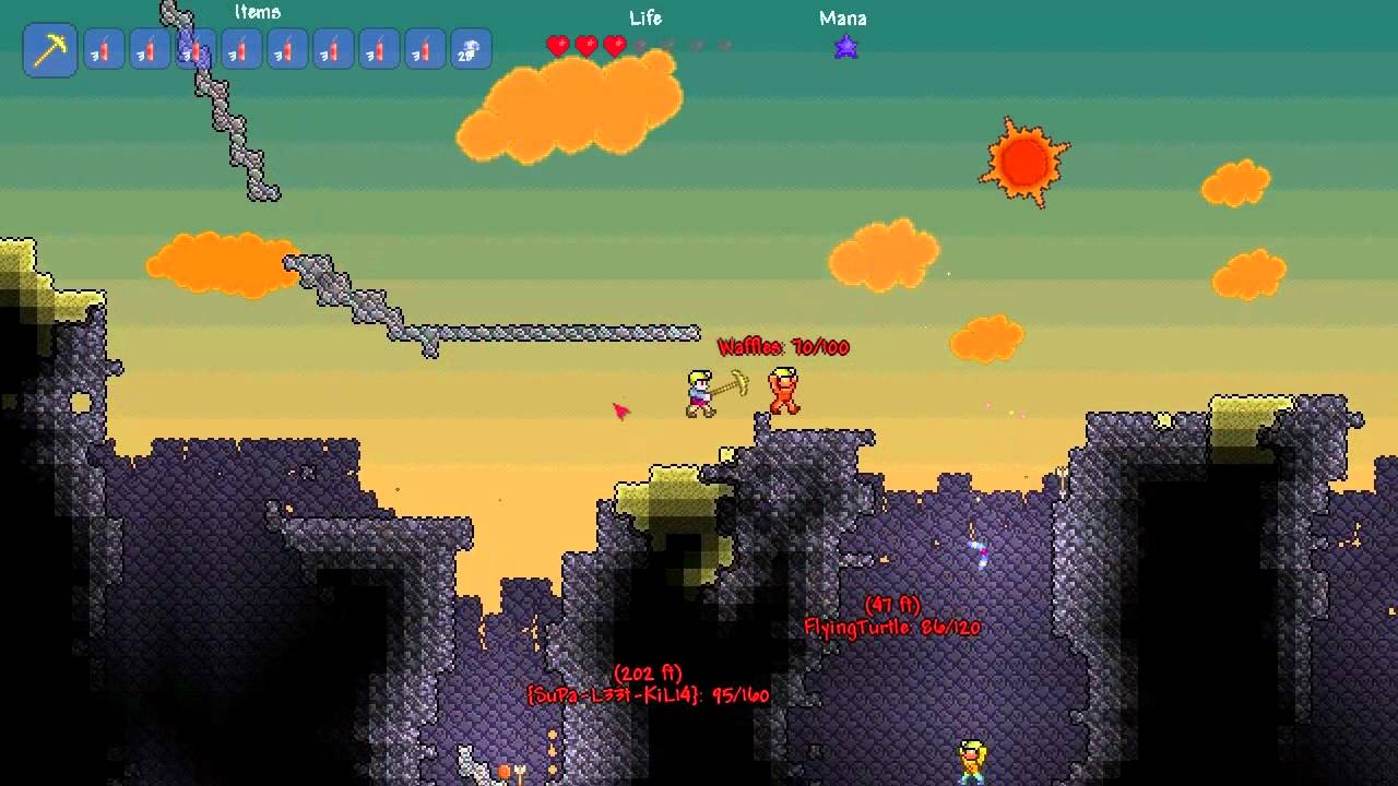 Let's Play Terraria for 2 and a Half Hours: The Multiplayer Saga Part ...