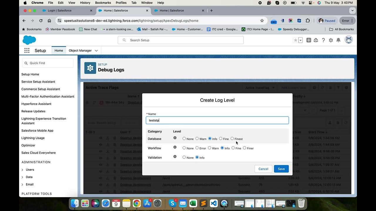 Salesforce Debug Helper (New Trace Flag Function) - YouTube