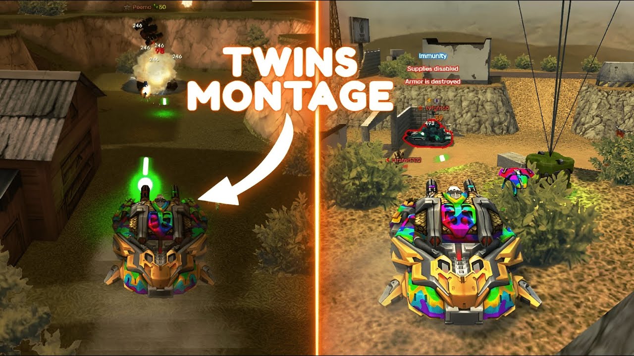 Tanki Online - Twins Killing Montage #11 - Domination of the Battles ...