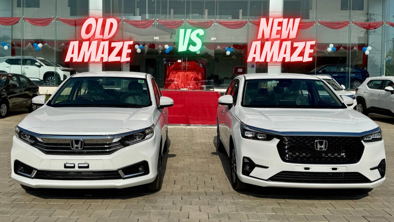 Old Honda Amaze Vs New Amaze Comparison | 2025 Old Amaze Vs New Amaze ...