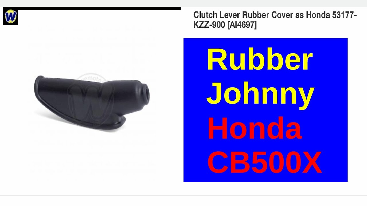 Honda CB500X - Rubber Lever Cover - YouTube