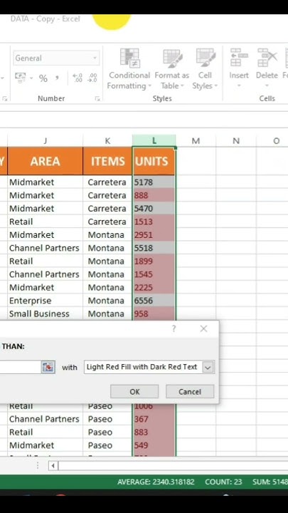 Easy Tricks Excel Conditional Formatting Highlight Cells Exceltutorial Youtube