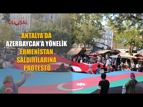 Antalya’da Azerbaycan'a yönelik Ermenistan saldırılarına protesto