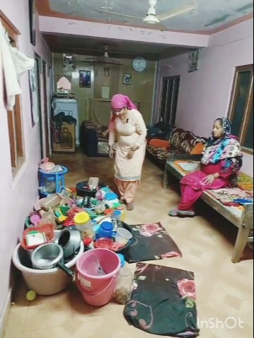 Aaj mene kitchen ka saman bahar faink diya mummy g huye naraj# mini ...