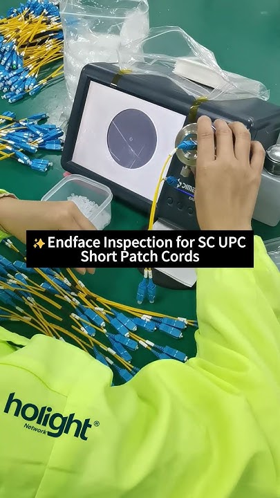 Real shots of patch cord production：Endface Inspection for SC UPC Short Patch Cords - YouTube