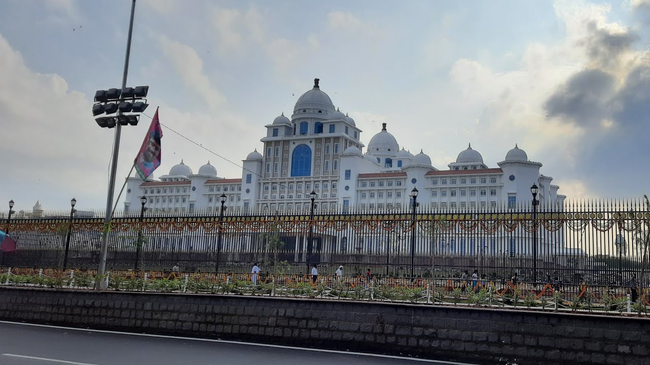 Telangana new assembly building in Hyderabad.||Telangana monument || # ...