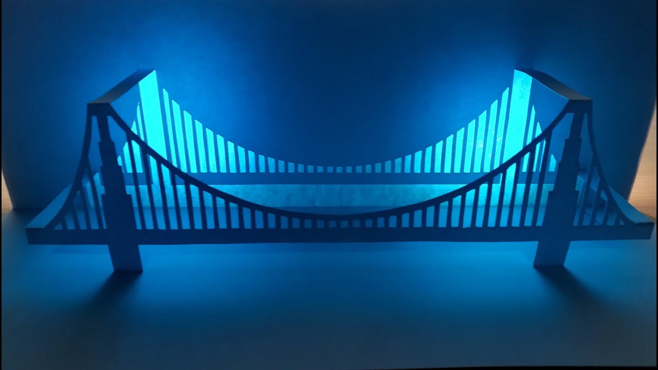 3d Golden Gate Bridge｜paper art｜Origami Architecture｜pop up card ...