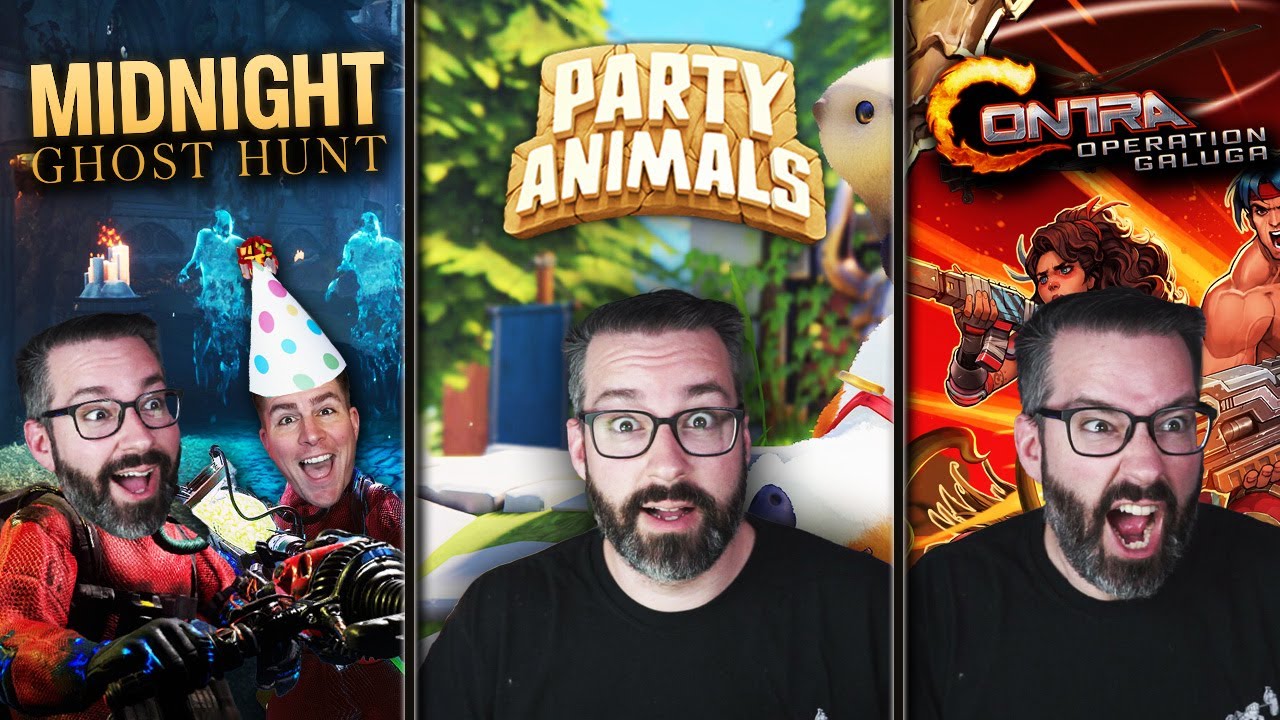 Ghost Prop Hunt, RAGE Animals, & Nostalgia! (Midnight Ghost Hunt + Party Animals + Contra) - YouTube