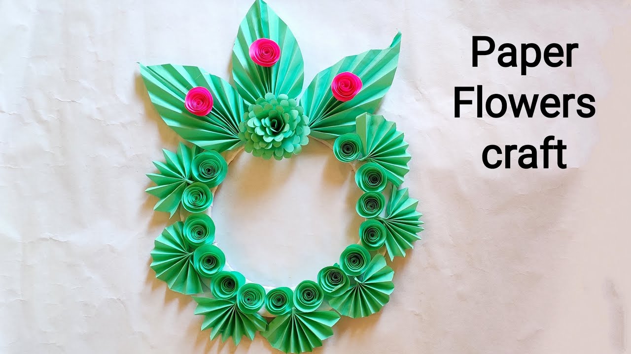 #Paper art and craft# paper work#DIY paper work,#Wall hanging craft ...