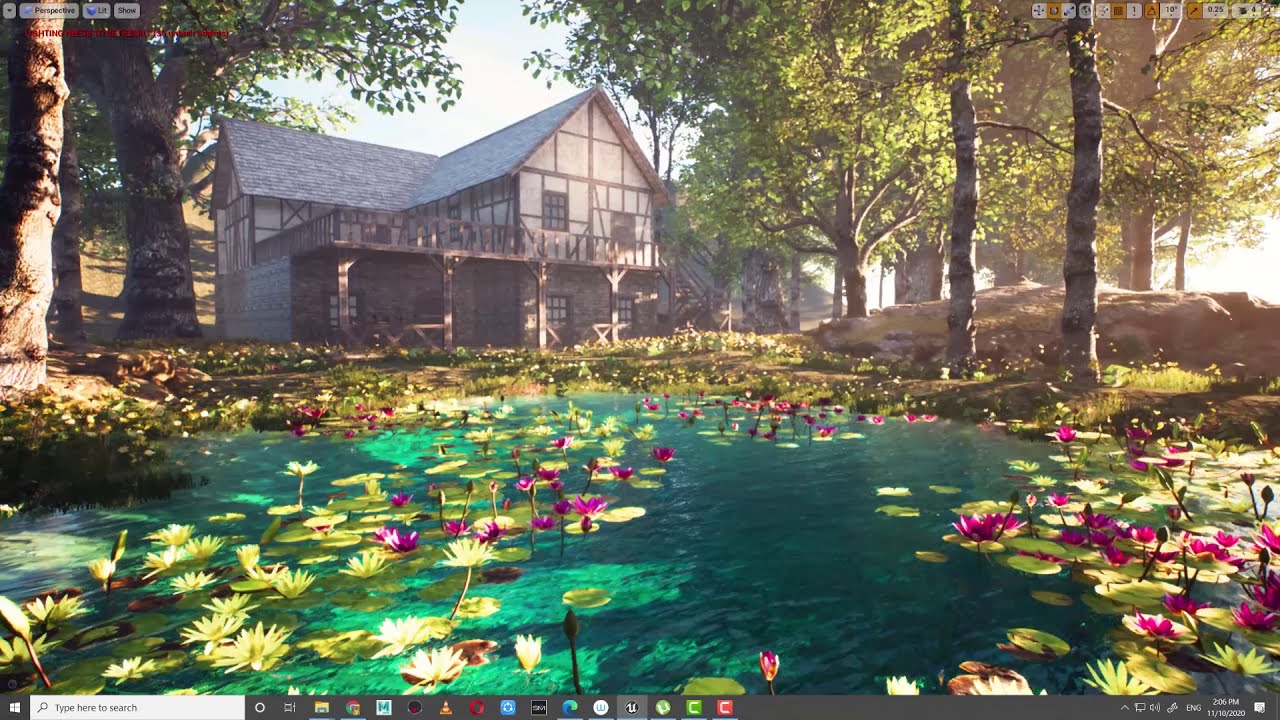 Unreal Engine Speed Level Design - Forest Road | Environment | Game ...